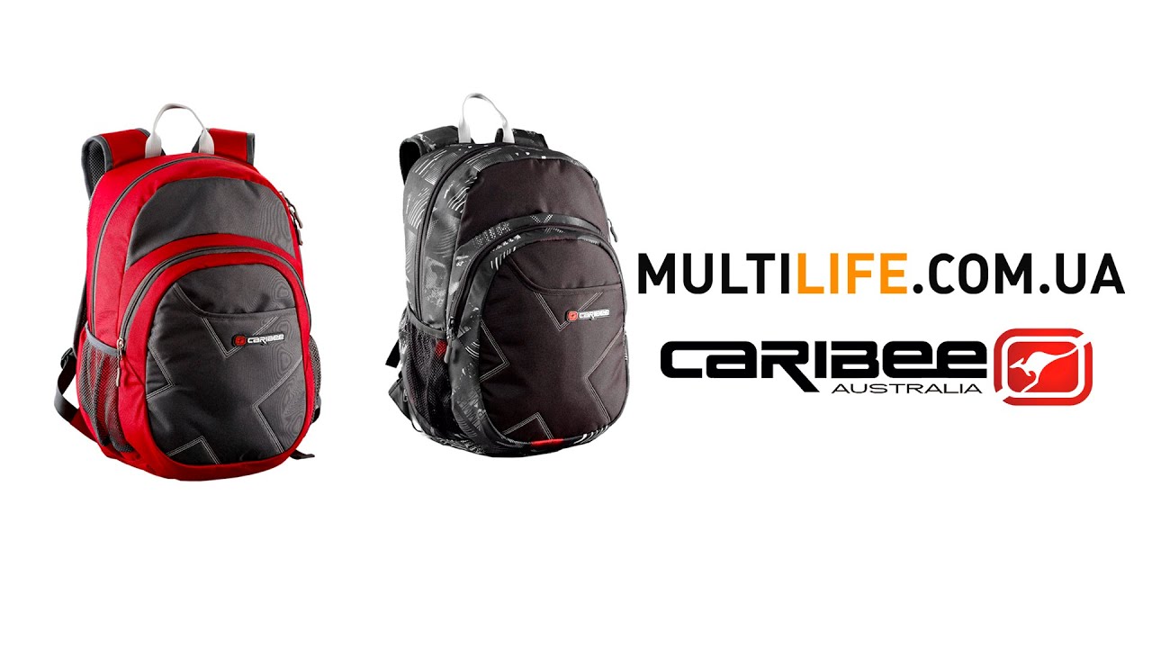 Рюкзак Caribee Deep Blue 30 Red ⁄ Black ⁄ Signature Print (MULTILIFE ...