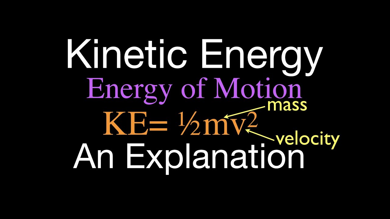 Energy Work Power 1 Of 31 Kinetic Energy An Explanation YouTube