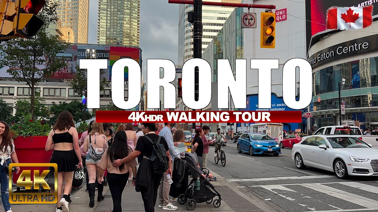 Toronto Canada 4K UHD (HDR) 60 fps Walking Tour Around Downtown - YouTube