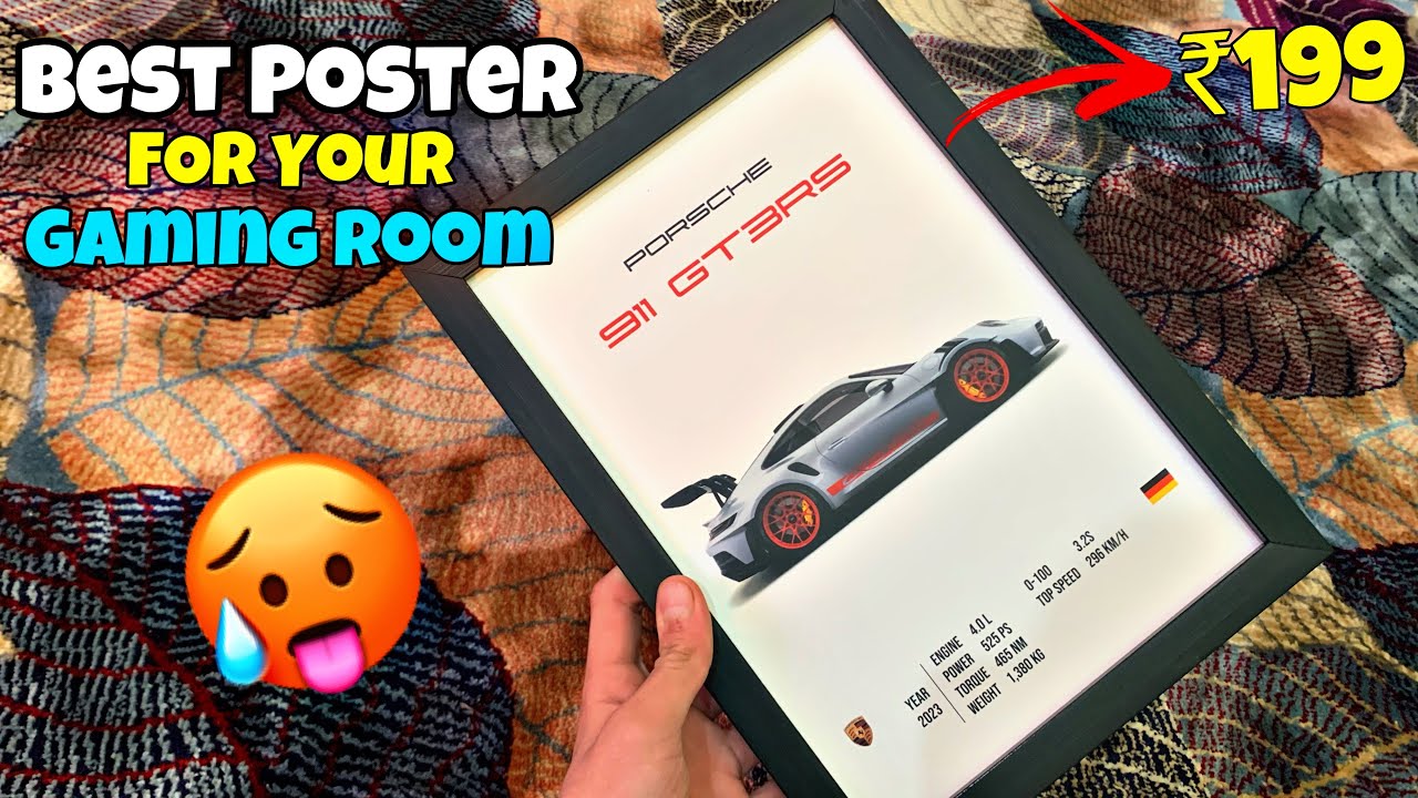 “Best Car Poster for Your Gaming Room! 🚗🔥 Only ₹199! 😱” - YouTube