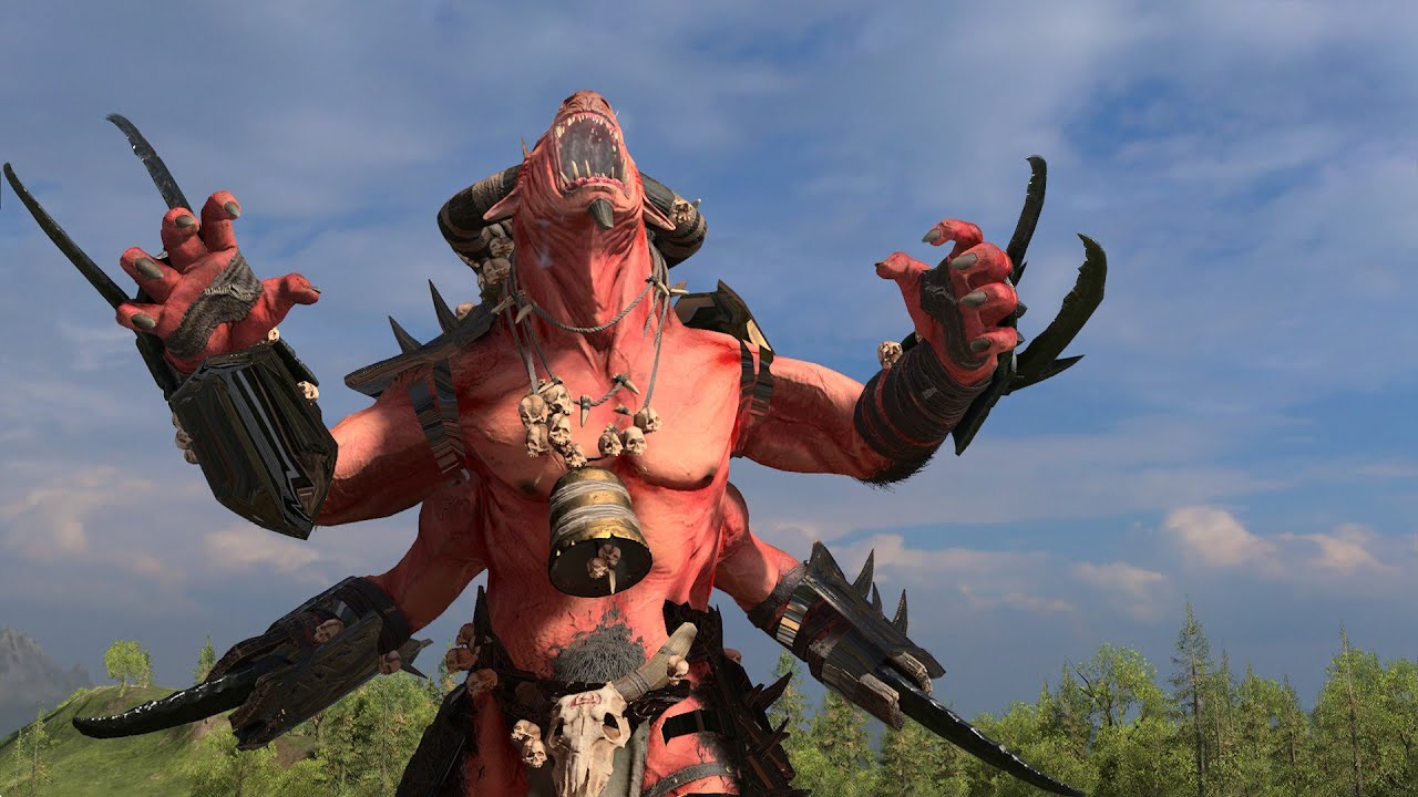 The Bloodbrute Behemoth Idle Animations | Total War Warhammer 3 - YouTube
