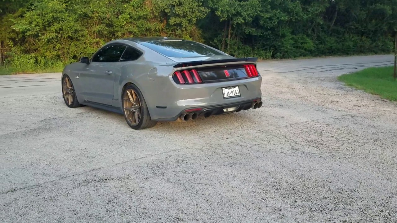 Procharged mustang GT rev - YouTube