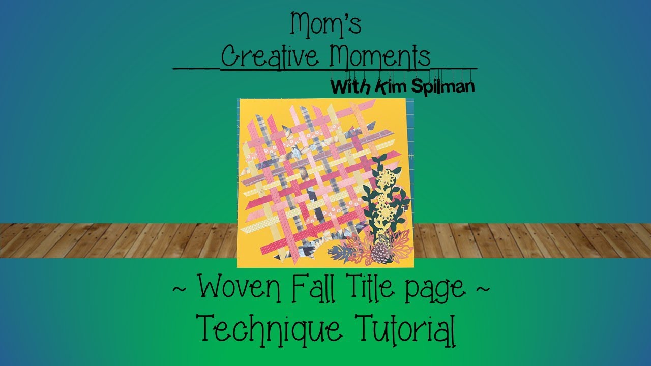 Woven Fall Title Page Tutorial - YouTube