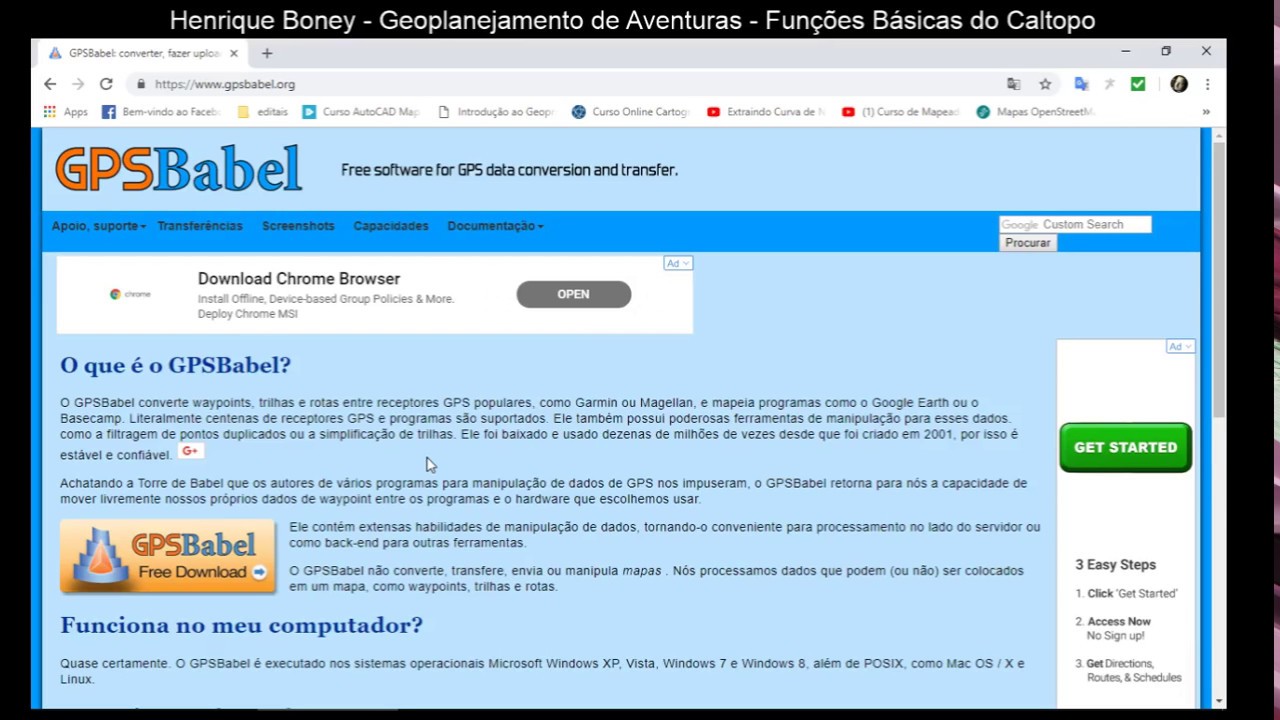 Funções Básicas do GPSBabel - CONVERTA ARQUIVOS DE GPS FACILMENTE PARA ...