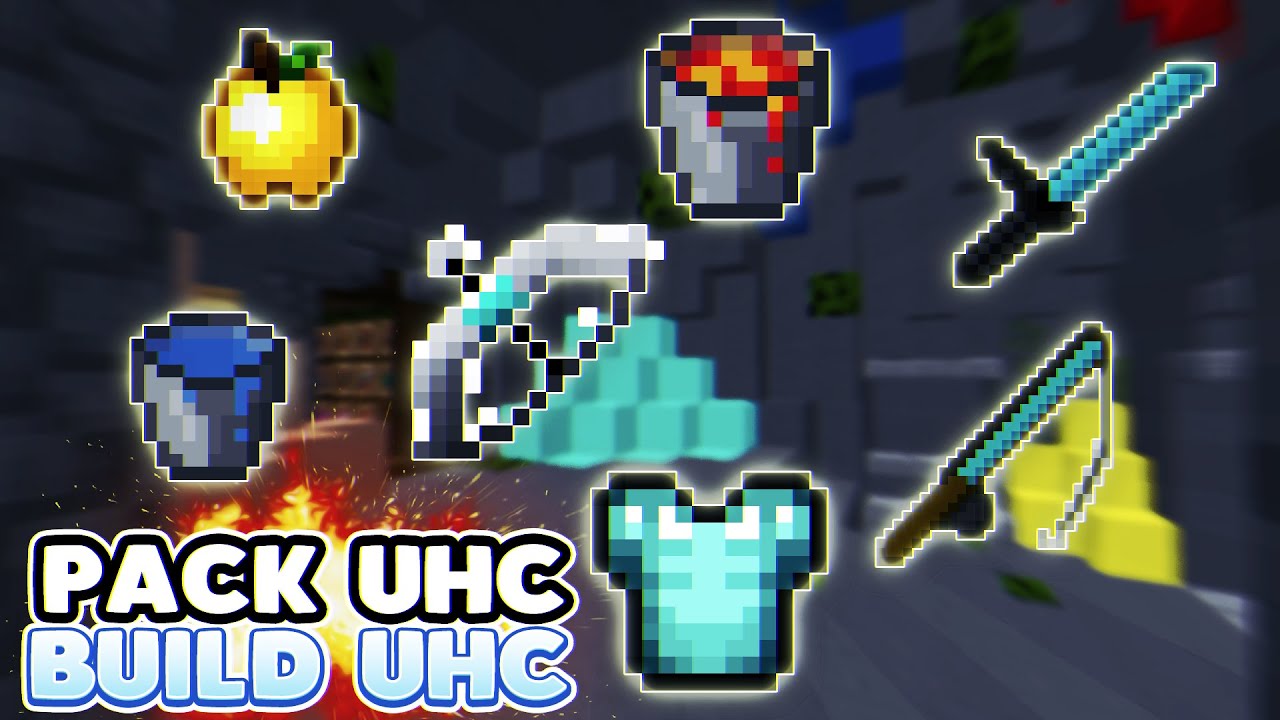 EL MEJOR TEXTURE PACK PARA UHC/ BUILD UHC 0% LAG - YouTube