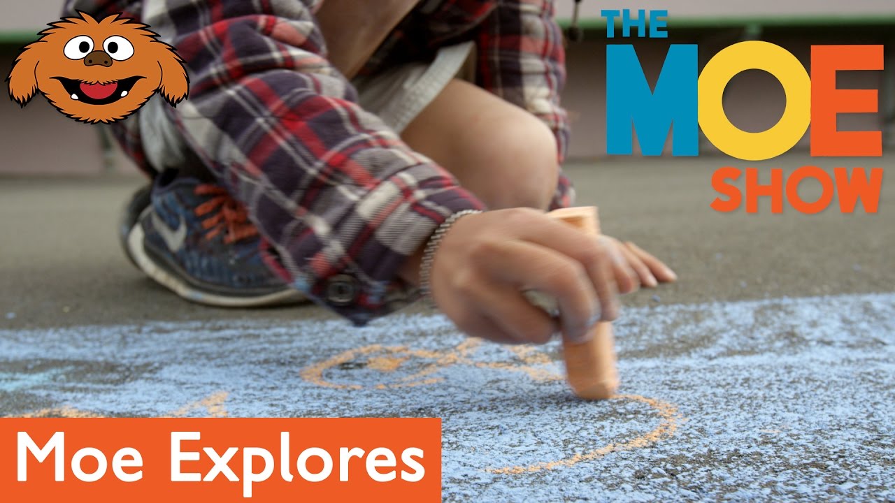 The Moe Show Moe Explores — Chalk Art - YouTube