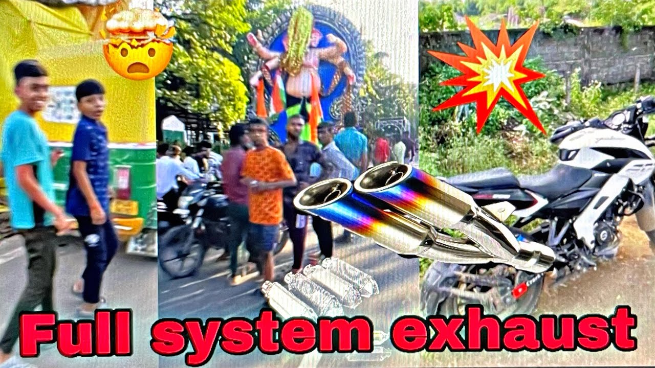 Crazy reaction 🤯 with full system exhaust 💥 @Crack_Rider01 #exhaust # ...