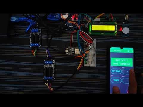 Multiple City Load Shedding System | IoT | Arduino and ESP8266 based project | Techno Virus ...