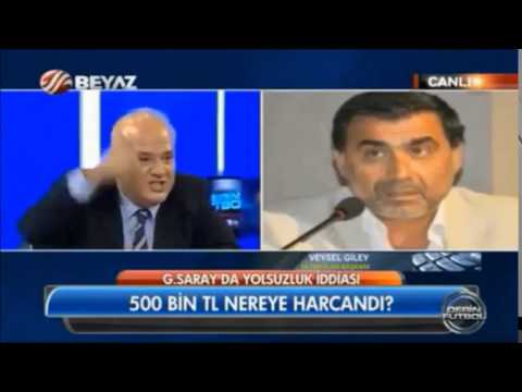 Veysel Giley ile tartışan ahmet çakar stüdyoyu terk etti