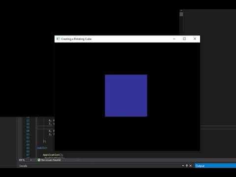 Rotating a Cube | Learning OpenGL - YouTube