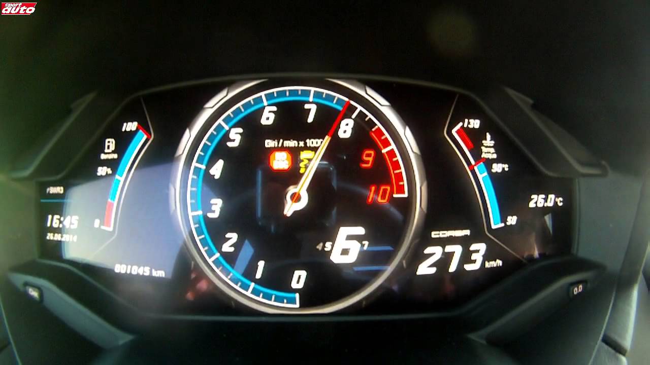 0 320 Km h Lamborghini Hurac n Test Sport Auto YouTube