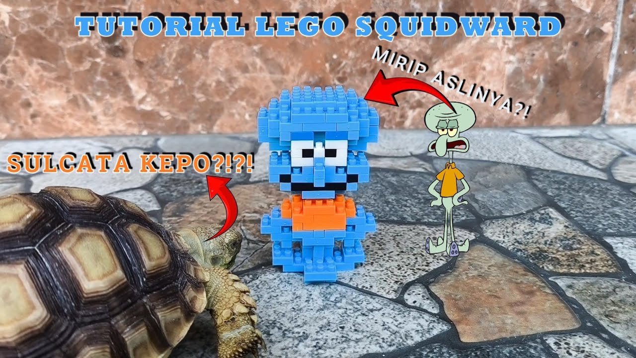 Lego Squidward Ini Yang Paling Susah?? Full Tutorial Lego Squidward ...