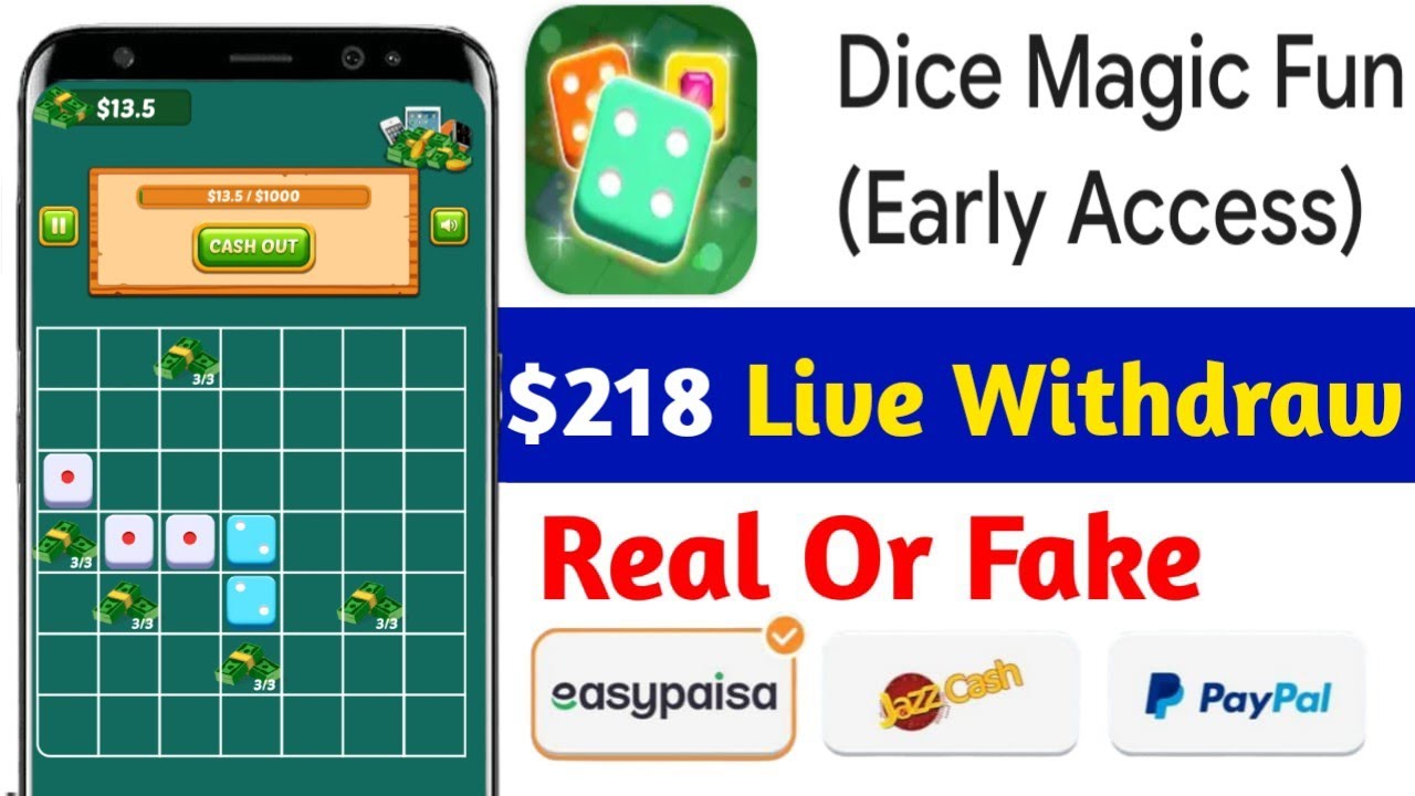 Dice Magic Fun Real or Fake | Dice Magic Fun Withdrawal | Dice Magic Fun Game Review | Reality ...