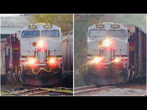 Railfanning North Houston ft Hybrid K5LA, KCS 4859, EX SP lead, BNSF Geo, NS leader and a CN ...