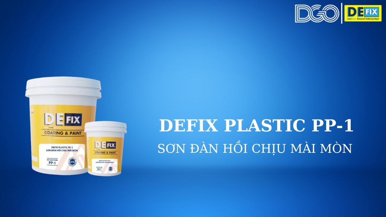 SƠN ĐÀN HỒI CHỊU MÀI MÒN DEFIX PLASTIC PP-1 - YouTube