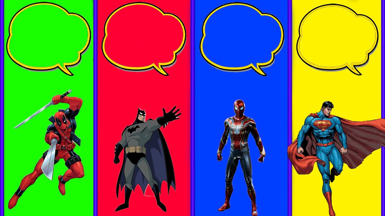 SPIN WHEEL SUPERHERO AVENGERS TEAM SPIDERMAN, MARVEL VS HULK, IRON MAN ...