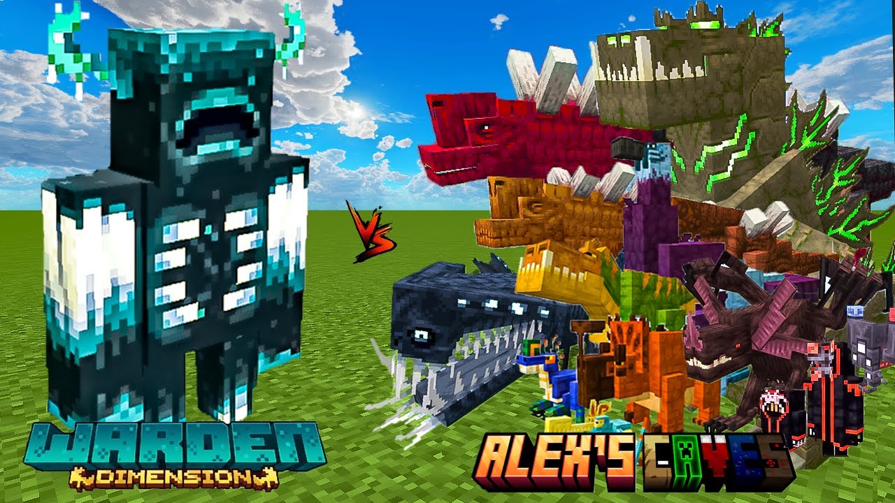 WARDEN vs NEW ALEX CAVE MOBS In Minecraft.. - YouTube