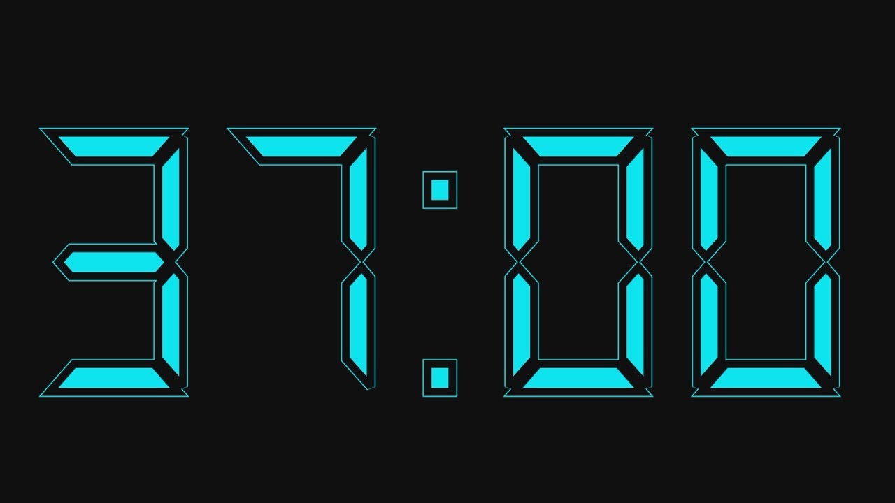 37 minute timer with alarm sound at the end. 37 minute countdown - YouTube