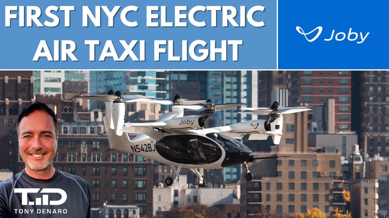 JOBY Performs Urban Taxi eVTOL Test Flight in New York City - YouTube