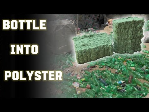 How To Make polyester From Plastic Bottles | Biggest Polyester Factory | Craft Verse