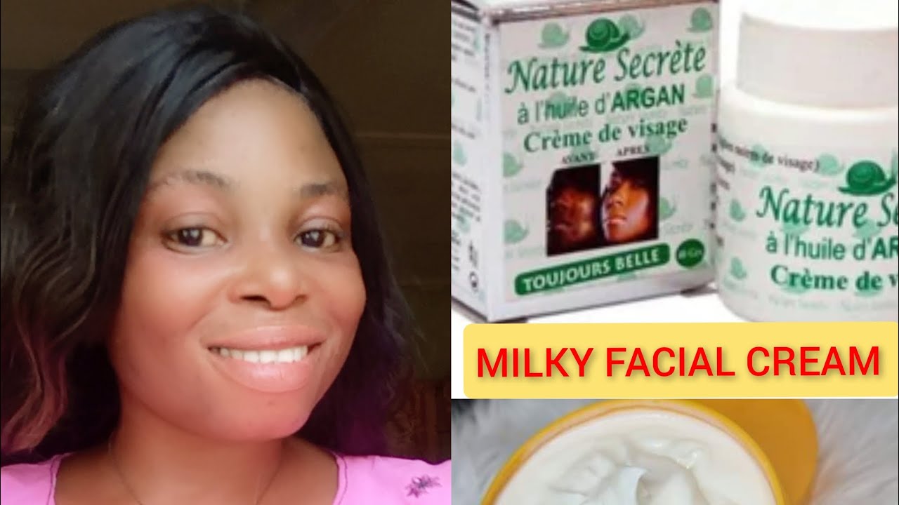 HOW TO MAKE MILKY FACIAL CREAM USING NATURE SECRET FACE CREAM #skills # ...