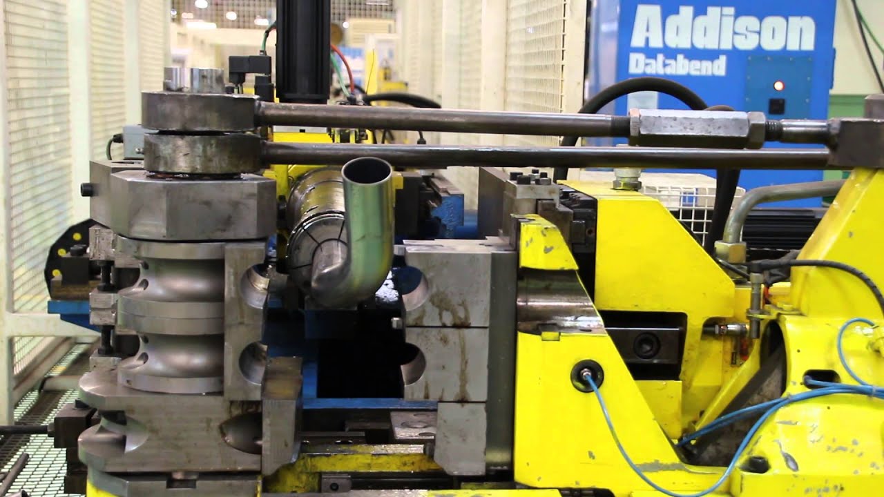Addison DB65 Profile bending machine cnc - YouTube