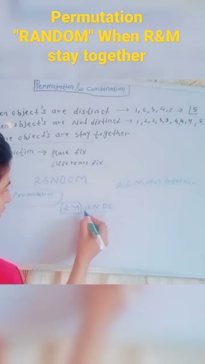 Permutation "RANDOM" , R&M stay together #maths #trick #mathstrick #shorts #shortvideo # ...
