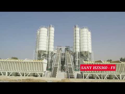 Sany Batching Plant Hzs30V8 26m3/H Concrete Mixing Plant Construction Equipment