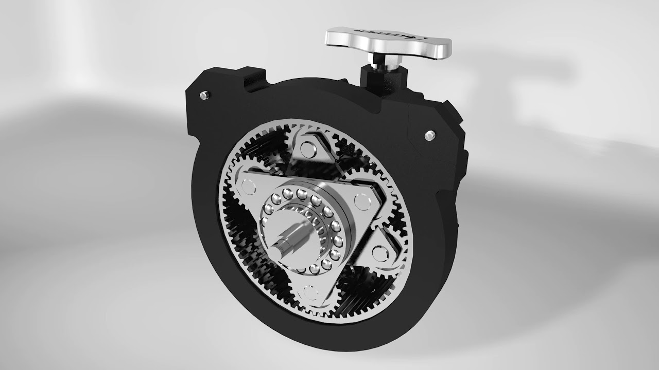 3 stage planetary gear train animation - YouTube