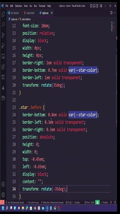 Can you make star in CSS #shorts Subscribe for more... - YouTube