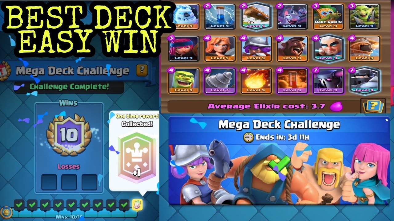 Clash Royale : Mega Deck Challenge | Latest challenge | Best Deck ...