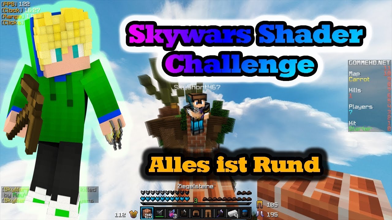 Skywars Shader Challenge | Die Minecraft Welt ist Rund! - YouTube