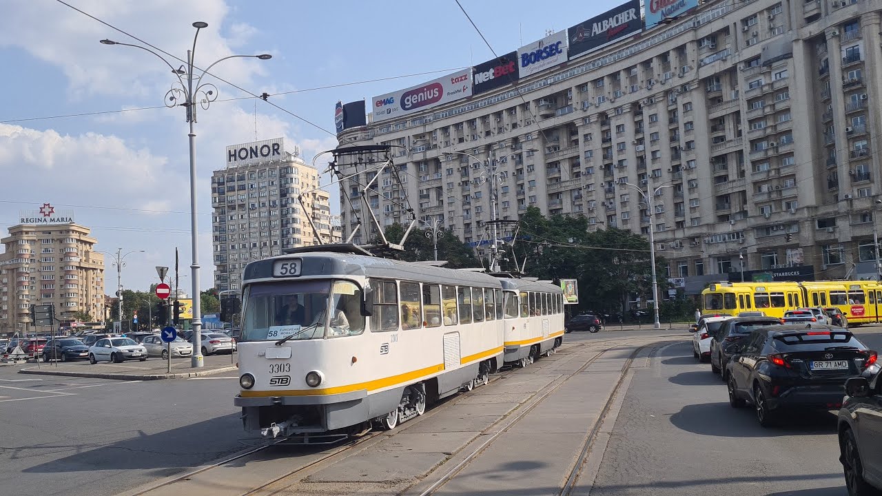 Tramvaie Tatra T4R, EP/V3A & Rathgeber P3.16 pe liniile speciale 58, 59 ...