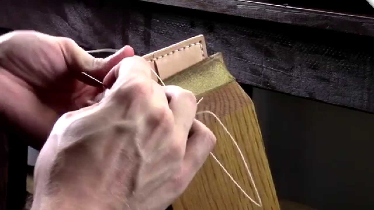 How To SADDLE STITCH Leather YouTube How To SADDLE STITCH Leather YouTube