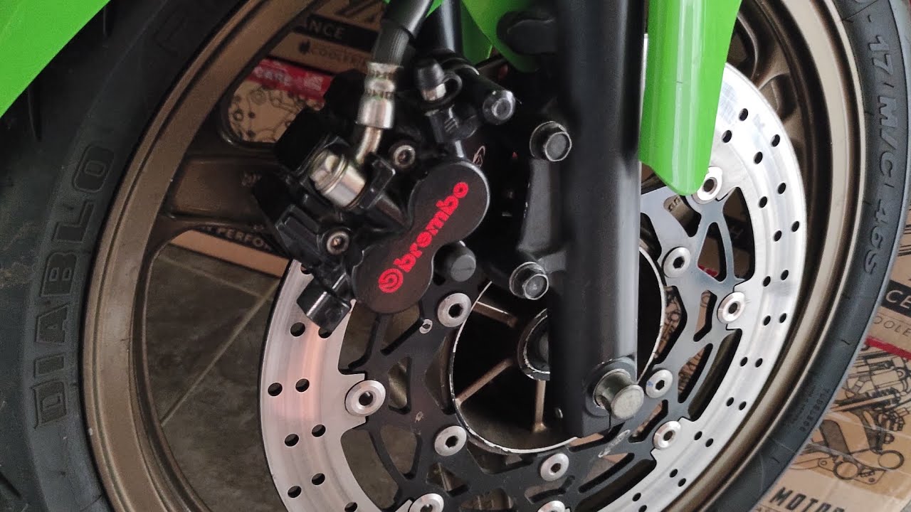 Ganti Piringan Rem Cakram Kawasaki Ninja RR Menggunakan Piringan Rem ...