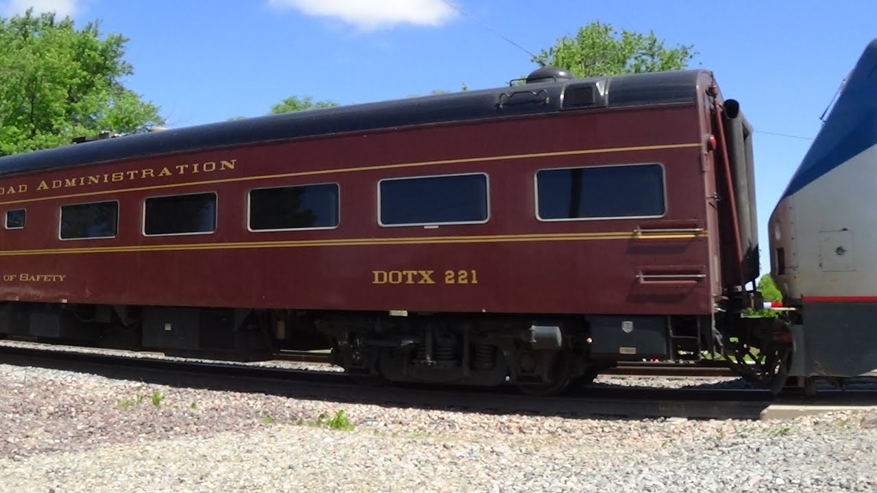 FRA Car on Amtrak #6 Led by P40 - YouTube