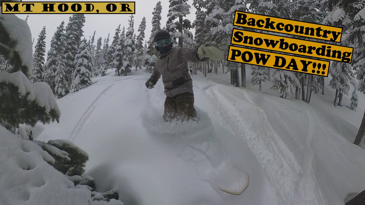 Backcountry Snowboarding POW DAY!!! - YouTube
