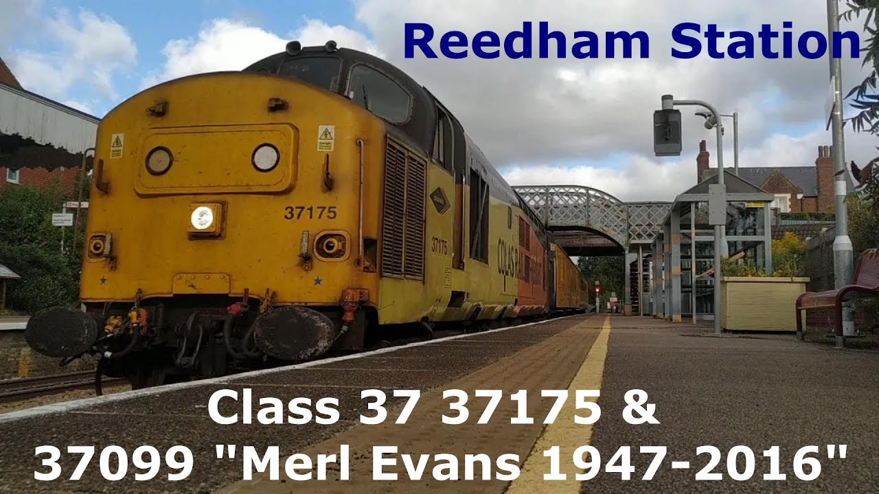 Colas Rail Class 37 on Network Rail Test Train passing Reedham Railway ...