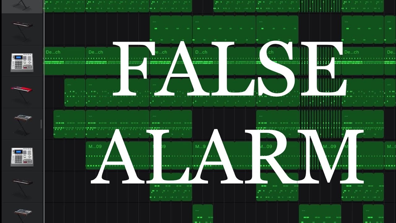 “False Alarm” song I made in GarageBand - YouTube