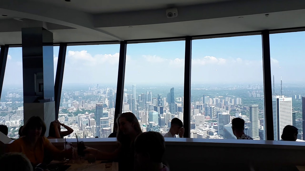 CN tower 360 spinning restaurant - YouTube