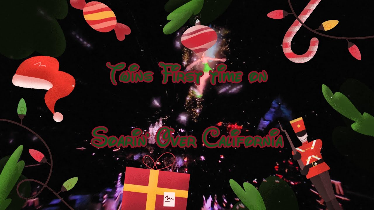 Twins Christmas Soarin Over California at Epcot in Disney World Orlando ...