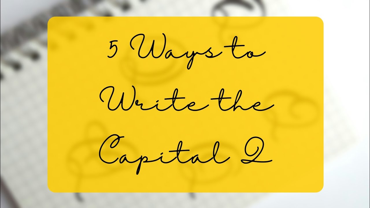 5 Easy Ways to Write Capital Q | Letter Variations - YouTube