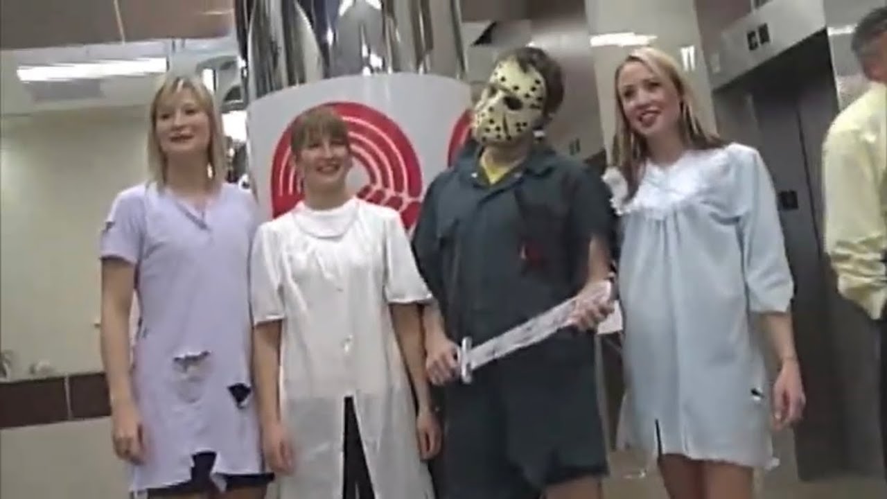 Friday the 13th Stair Running Team - costume fitness challenge - Jason ...