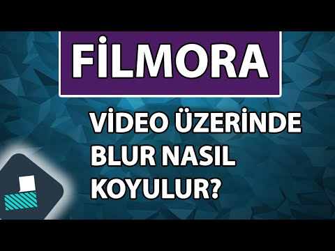 Filmora Blur Koyma (Montaj programı nasıl kullanılır)