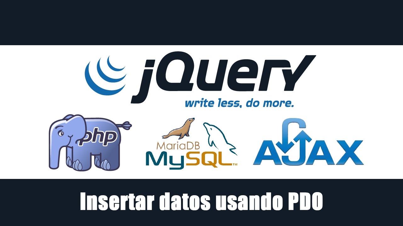 Insertar Datos En Mysql Con Php Ajax Youtube