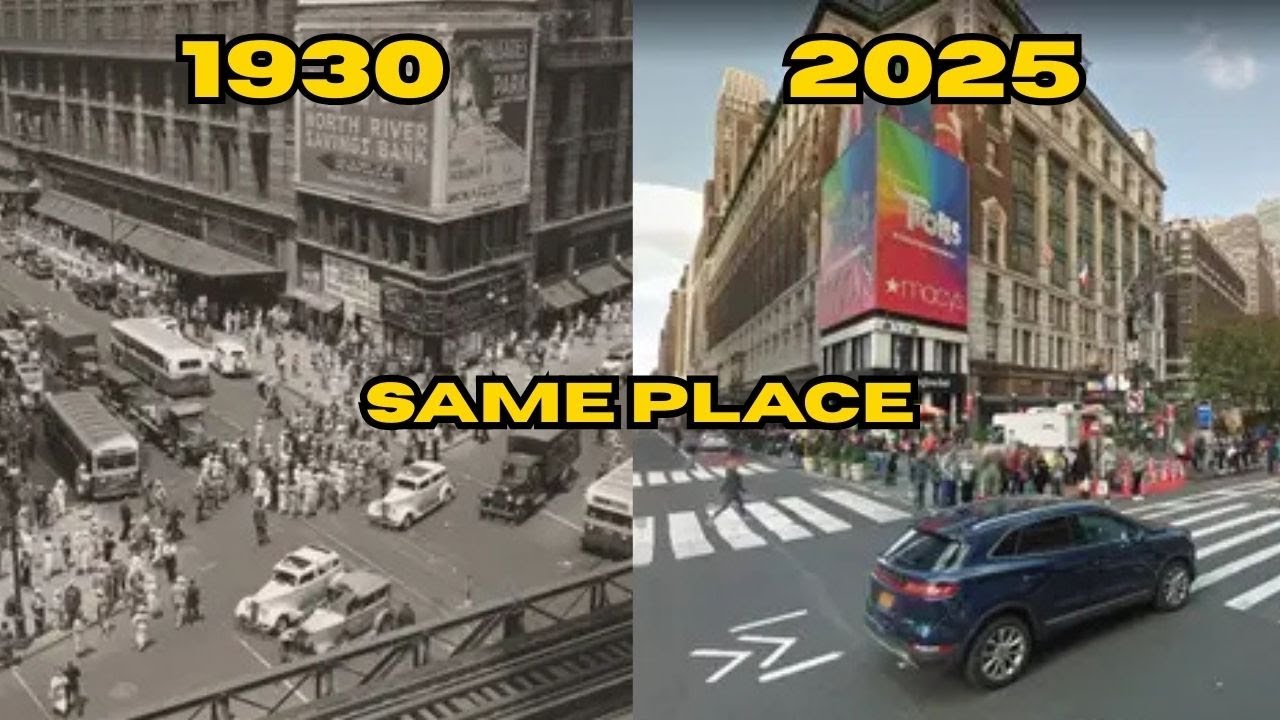 New York City 1920s vs 2025 | Then And Now New York City - YouTube