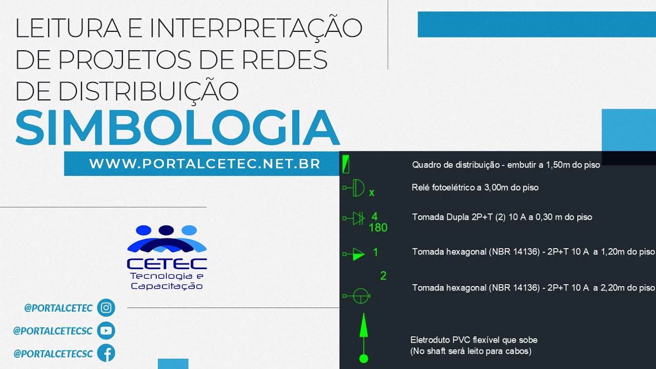 SIMBOLOGIA - PROJETOS DE REDES DE DISTRIBUIÇÃO - YouTube