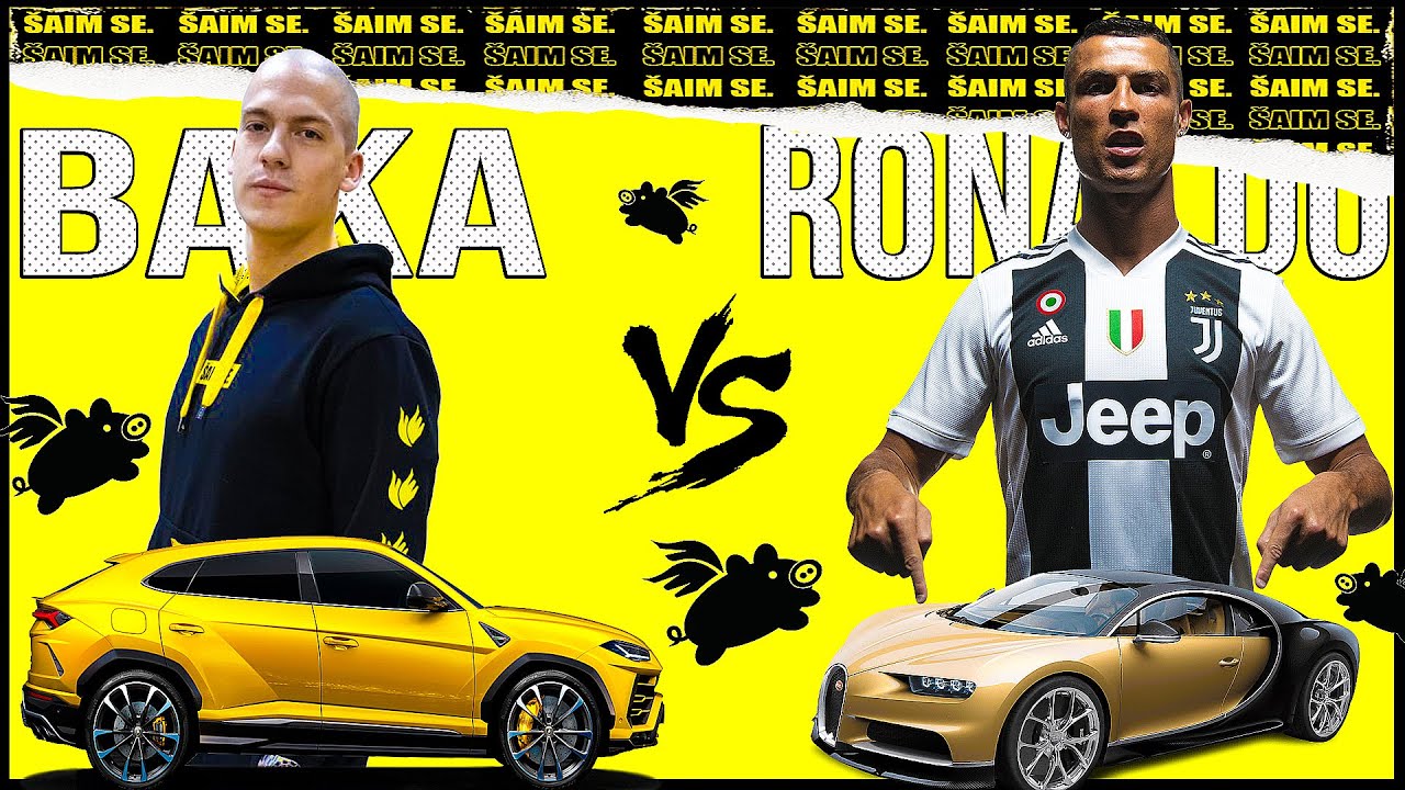 BAKA PRASE vs CRISTIANO RONALDO (Lambo Urus vs Bugatti Chiron) - YouTube