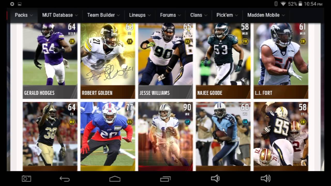Madden 15 Pack Opening Simulator: Where the 99's @ - YouTube