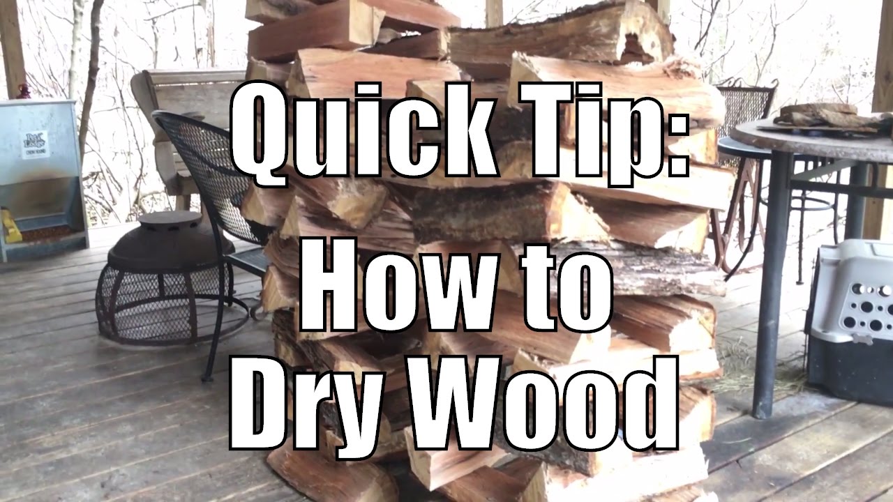 AldermanFarms Quick Tip | How to Stack Wood to Dry - YouTube